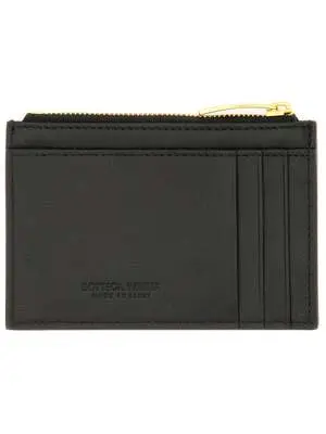 Bottega Veneta Woven Card Holder With Zipper