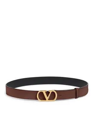 Valentino Garavani VALENTINO GARAVANI Vlogo Signature Belt In Calfskin Multicolor