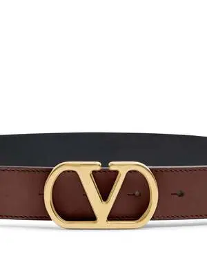 Valentino Garavani Vlogo Signature Belt In Calfskin - Multicolor