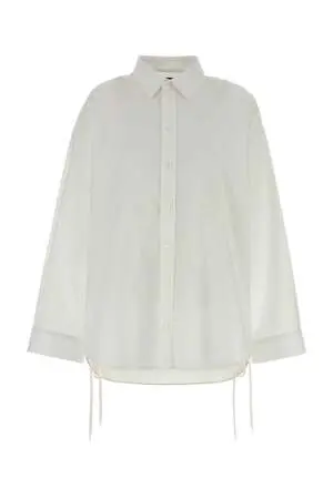 Balenciaga Poplin Oversize Shirt - White