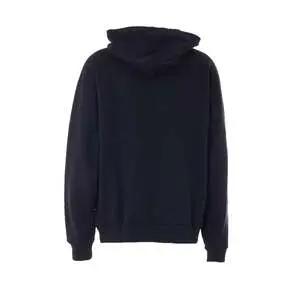 Off-White Hooded Sweatshirt With Frontal Logo - Black