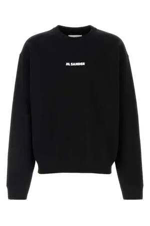 JIL SANDER Logo Crewneck Sweatshirt - Black