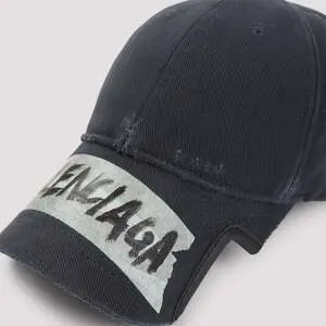 Balenciaga Faded Washed Cotton Cap