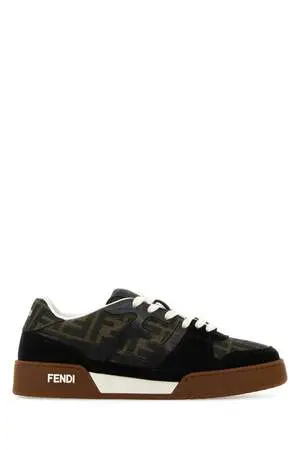 Fendi Leather, Rubber And Fabric Match Sneakers - Multicolor
