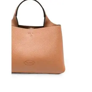 TOD'S Cognac Calf Leather Tote Bag - Brown