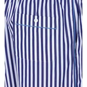 Dolce & Gabbana Striped Cotton Silk Blend Bermuda Trousers