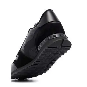 Valentino Garavani Nappa Leather Camouflage Low-top Trainers - Black
