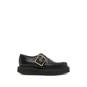VIVIENNE WESTWOOD Leather Woven Monk Strap Platform Shoes