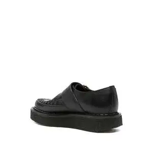 VIVIENNE WESTWOOD Leather Woven Monk Strap Platform Shoes