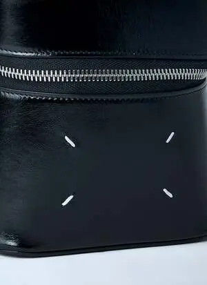 MAISON MARGIELA Leather Box Crossbody Bag - Black