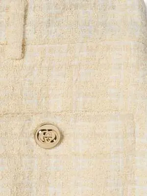 Gucci Cotton Blend Checked Pattern Trousers