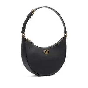 Valentino Garavani Calf Leather Mini Bag With Vlogo Signature - Black
