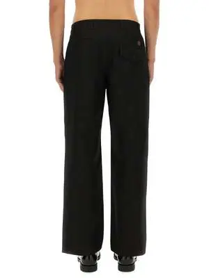 Gucci Tailored Cotton Pants With Web Detail
