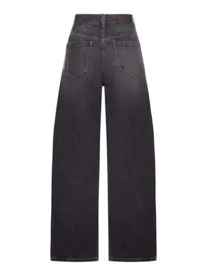 Brunello Cucinelli Wide Leg Denim Jeans - Multicolor