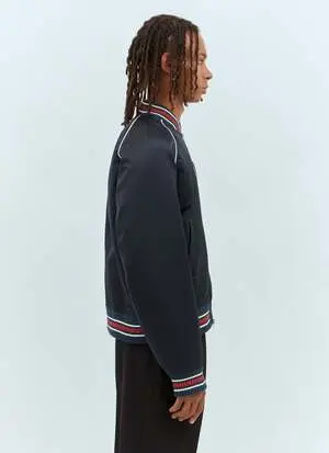 WALES BONNER Bomber Jacket With Logo Patch