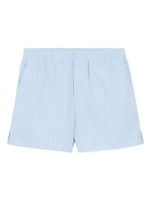 AMI Paris Striped Cotton Shorts - Multicolor