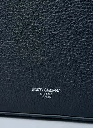 Dolce & Gabbana Leather Crossbody Bag With Twist Clasp - Black