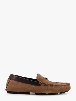 Dolce & Gabbana Suede Loafers With Leather Inserts - Multicolor