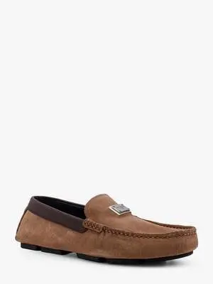 Dolce & Gabbana Suede Loafers With Leather Inserts