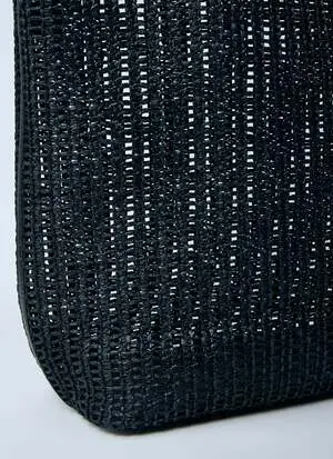 Dolce & Gabbana Woven Mesh Tote Bag - Black