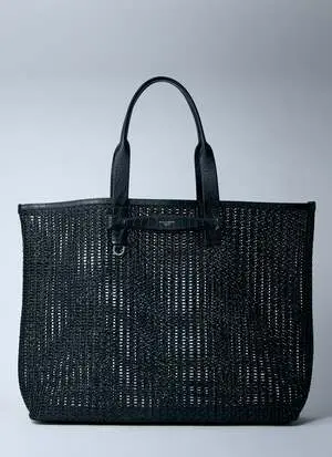 Dolce & Gabbana Woven Mesh Tote Bag - Black