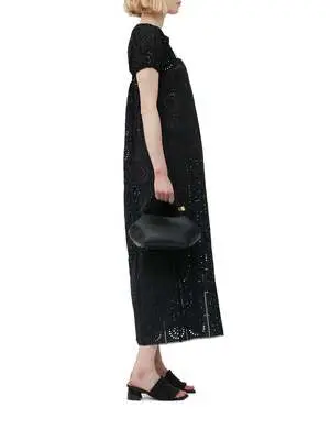GANNI Hexagonal Leather Shoulder Bag