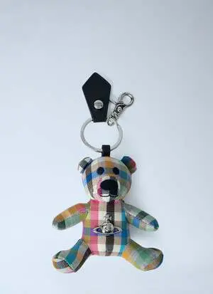 VIVIENNE WESTWOOD Teddy Bear Keyring - Cream