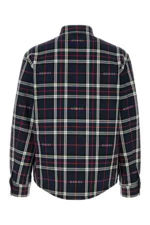 Gucci Embroidered Cotton Shirt
