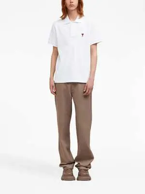 AMI Paris De Coeur Cotton Polo Shirt - Multicolor