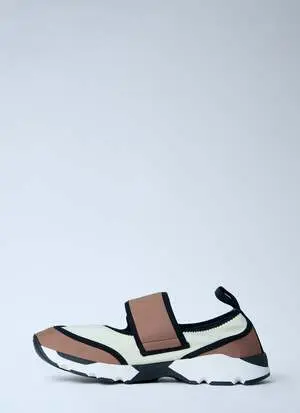 Marni Low-top Sneakers With Strap Fastening - Brown