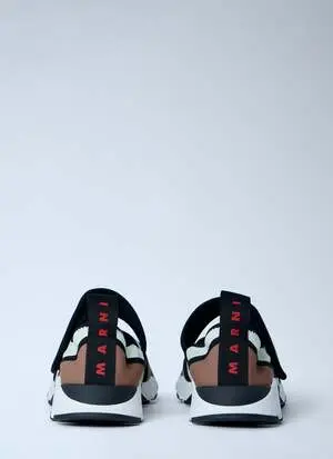 Marni Low-top Sneakers With Strap Fastening - Brown