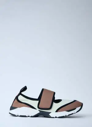 Marni MARNI Low-Top Sneakers With Strap Fastening Brown