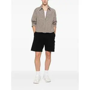 Moschino Cotton Blend Track Shorts With Cargo Pockets