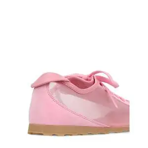 Jacquemus Paneled Mesh And Suede Lace-up Trainers - White
