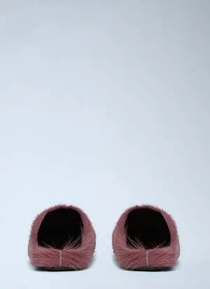 Marni Fussbett Sabot Mules In Calfhair - Multicolor