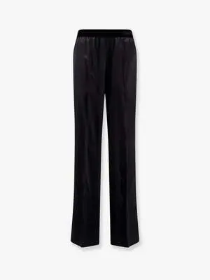 TOM FORD Stretch Satin Trousers - Black