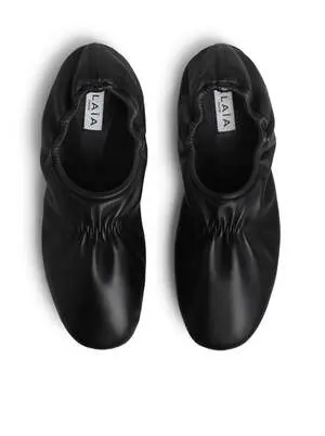 Alaïa Soft Lambskin Slippers - Black