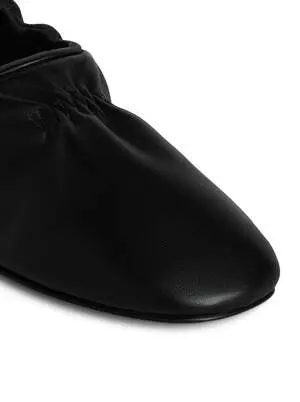 Alaïa Soft Lambskin Slippers - Black
