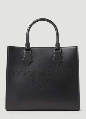 Dolce & Gabbana Leather Tote Bag - Black