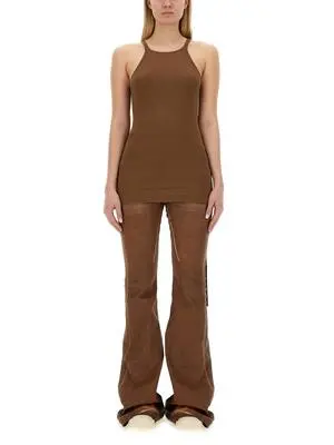 Rick Owens RICK OWENS DRKSHDW Racer Back T-shirt Brown