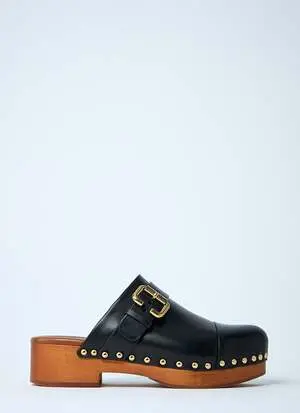 Chloé Jeanette Wedge Clog - Black