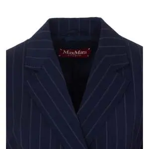 Max Mara Striped Double-breasted Blazer
