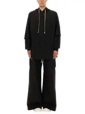 Rick Owens Tommy Hustler Hoodie - Black