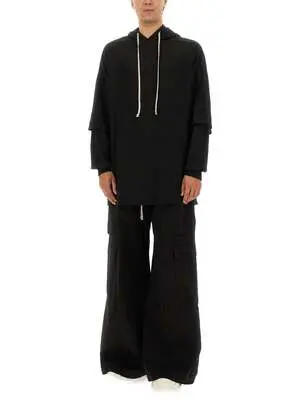 Rick Owens Tommy Hustler Hoodie - Black