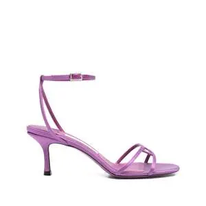 JIMMY CHOO Ankle Strap Stiletto Heel Sandals - Purple