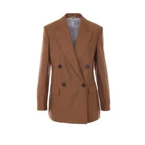 Brunello Cucinelli Twill Fluid Jacket - Brown