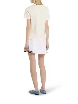 Gucci Medium Cotton Jersey T-shirt With Interlocking Gg Detail