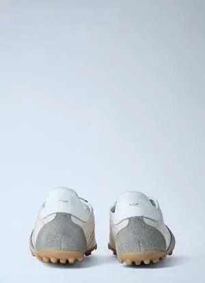 MAISON MARGIELA Low-top Leather And Suede Sneakers