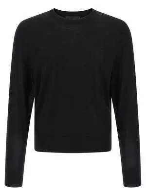 Dsquared2 Wool Sweater With Embroidered Logo - Black