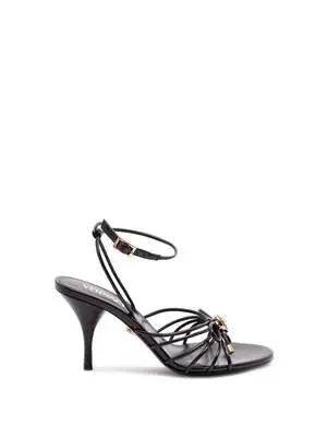 Versace Embellished Strappy High Heel Sandals - Multicolor
